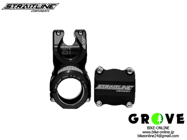 STRAITLINE ストレートライン [ AMP STEM ] アンプ ステム 31.8mm 50mm 【 GROVE鎌倉 】 BIKE ...