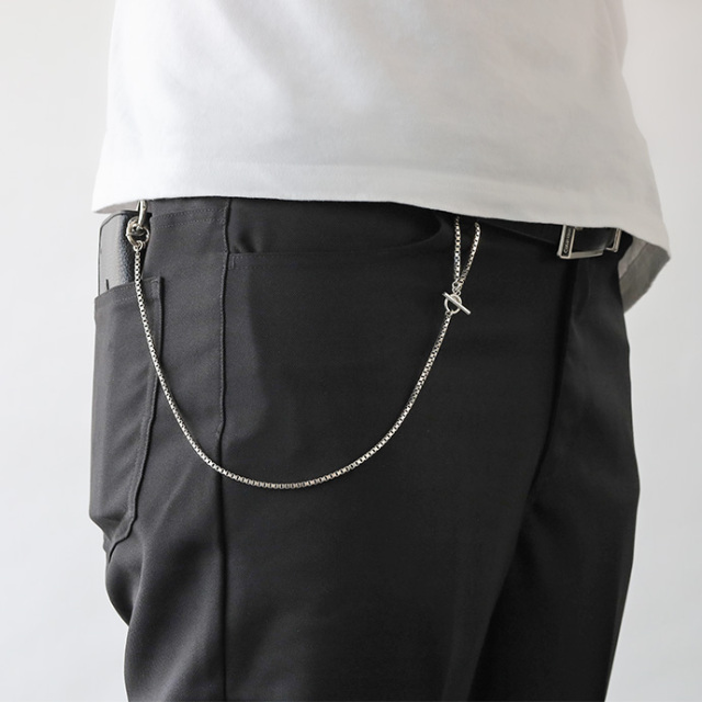 2WAY ベネチアン マンテル ウォレットチェーン シルバー ネックレスに