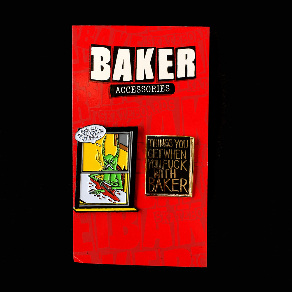 NECKFACE x Baker Skateboards(ネックフェイス) ピンズ 1個単位