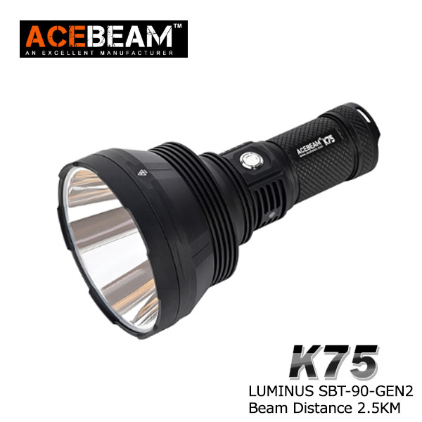 ACEBEAM K75｜話題の高性能ブランド。斬新な設計が、マニアを魅了します。