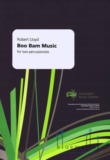 Lloyd , Robert - Boo Bam Music for Two Percussionists (スコアのみ) bluemallet