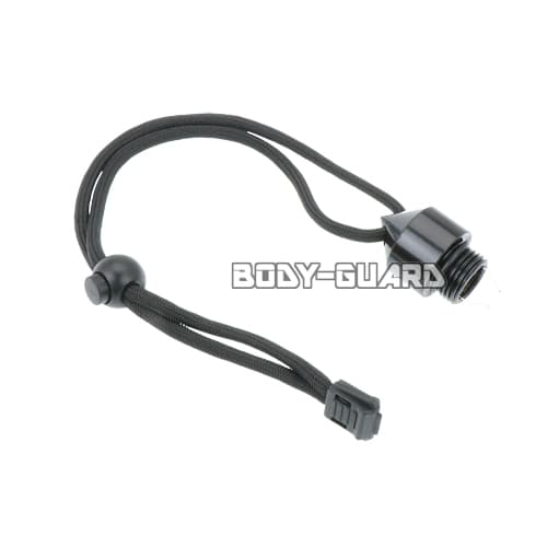 ストラップ付グリップエンド ガラス割り付きタイプ ブラック 防犯グッズ・護身用グッズ専門店【ボディーガード】