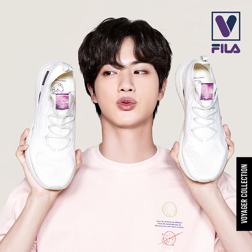 フィラ BTS Jin ジン FILARGB フレックス シャイン FILA FILARGB FLEX SHINE CRM レディース スニーカー Born To Shine 防弾少年団 ...