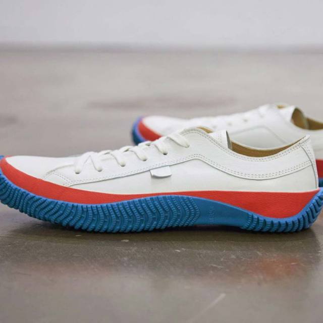 スピングル SPINGLE SP-110 White/Blue メンズレディース スニーカー レザー SP110-WHBL