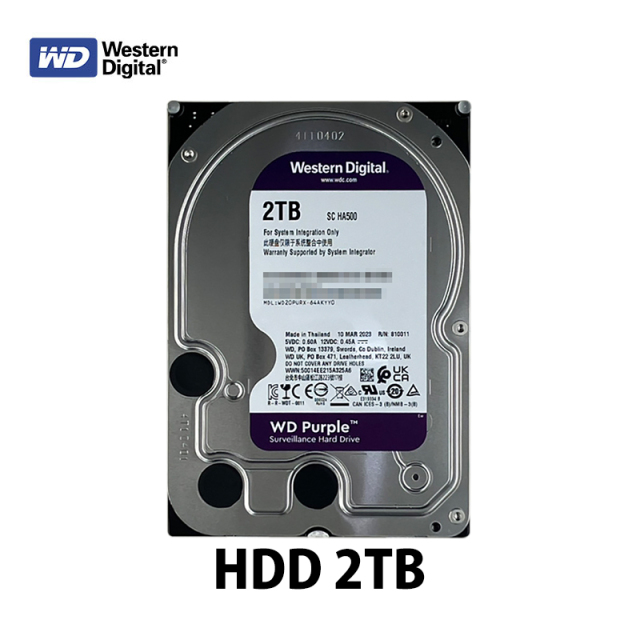 Western Digital HDD 2TB SATA 5400 rpm スタンダードモデル キャッシュ 64MB WD Purple ...