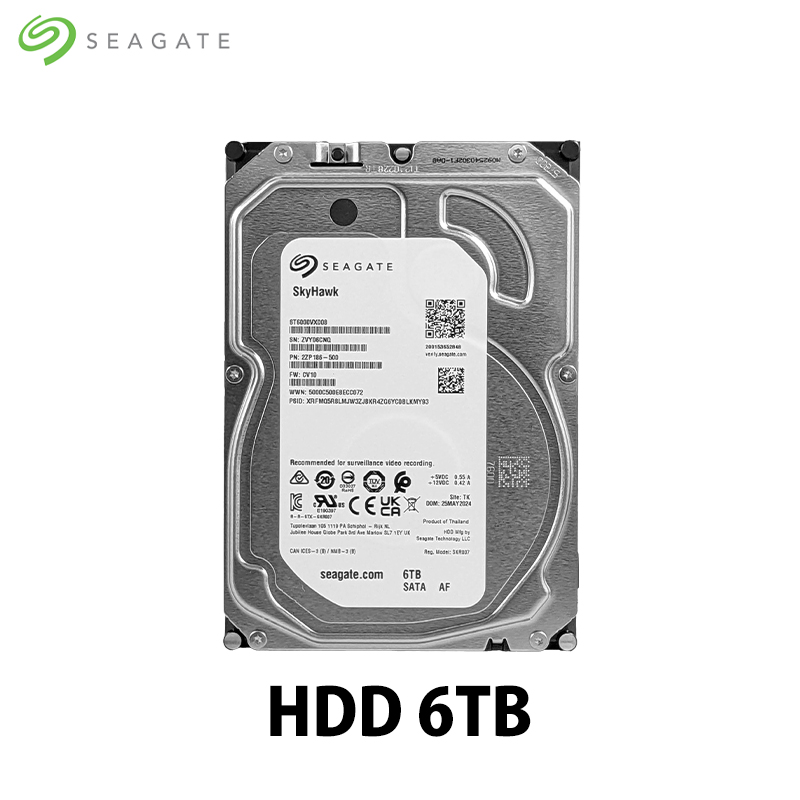 Seagate SkyHawk HDD 6TB SATA 6Gb/s 最大連続データ転送速度180MB/s キャッシュ 64MB ...