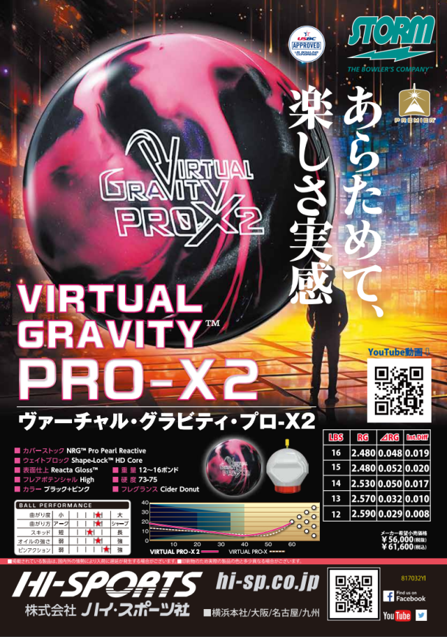 VIRTUAL GRAVITY PRO-X2 ヴァーチャル・グラビティ プロ-X2