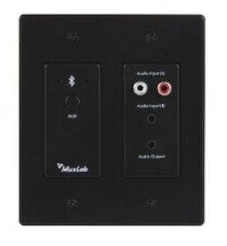 MUX-DA500555【型番】 MuxLab（マックスラボ）Bluetooth/アナログオーディオ to Danteインターフェース（黒）