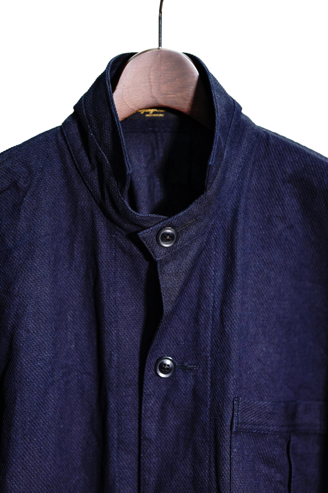 Django Atour french farmers indigo coat B.S.W. market place