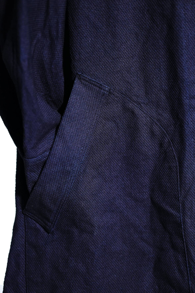 Django Atour french farmers indigo coat B.S.W. market place