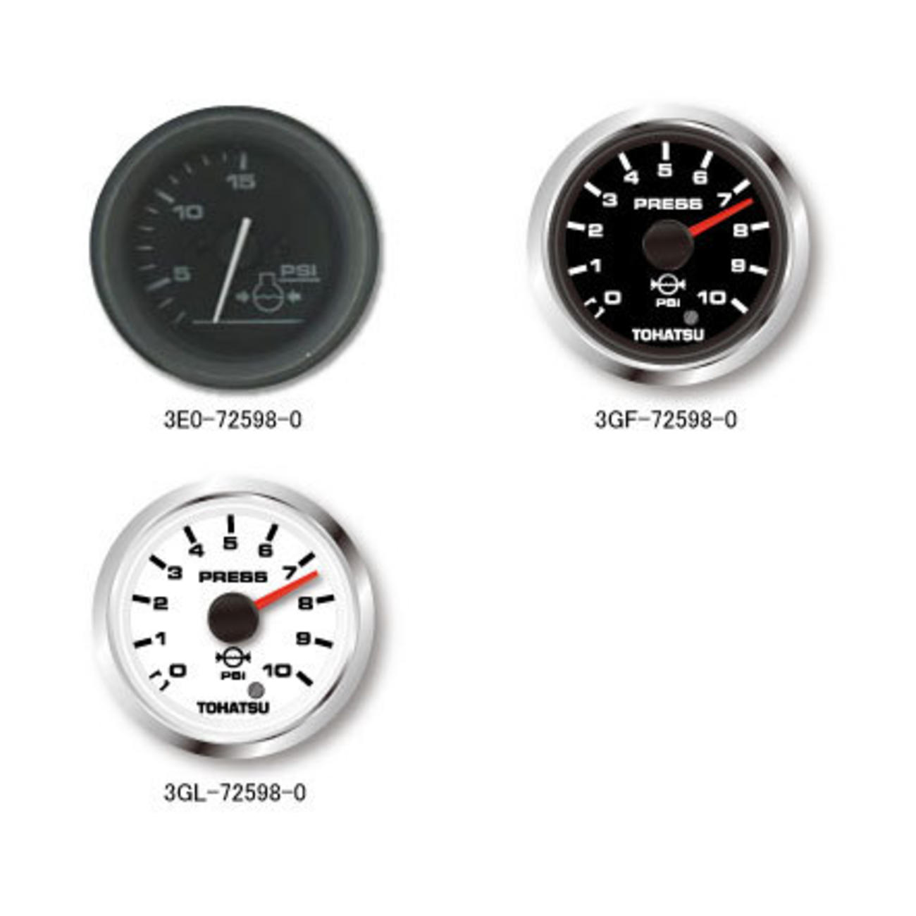 TOHATSU(トーハツ) ウォータプレッシャメータキット（水圧計）MD70/75/90/115 M60/70/90/120/140 [3E0 ...