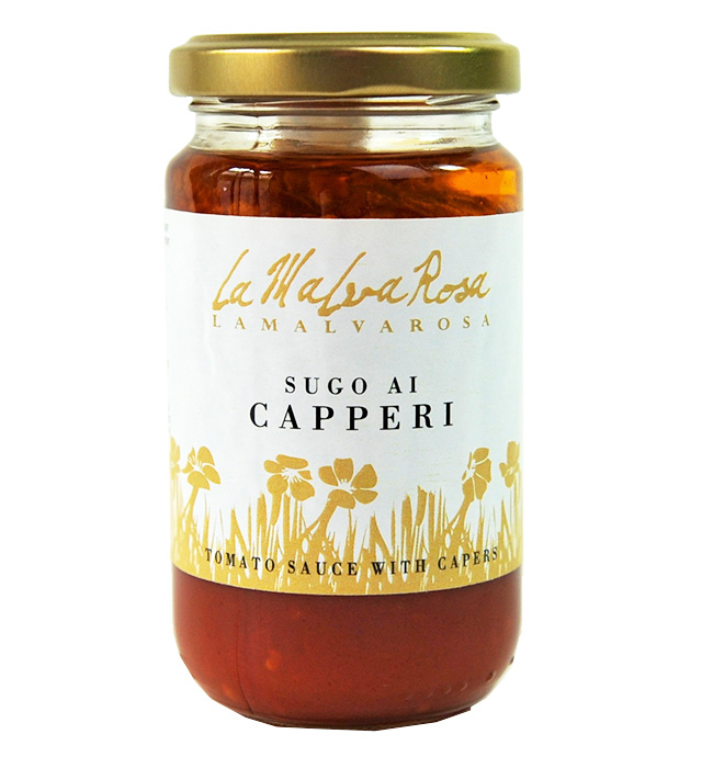 ケッパーの実が入ったトマトソース 180g【着色料・保存料・防腐剤 無使用】