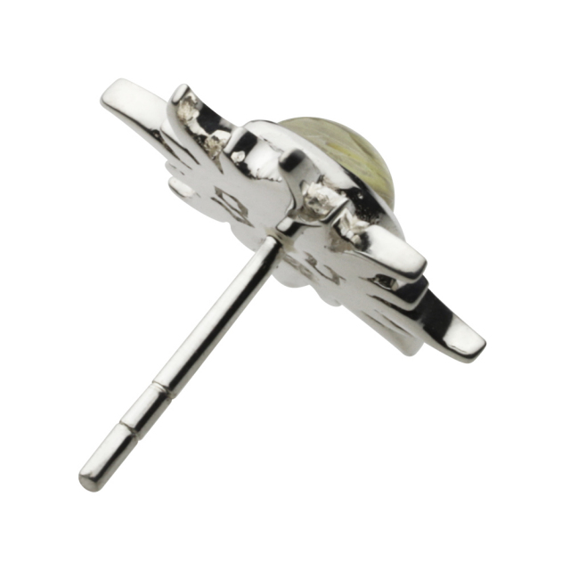 cenote e0630 【シルバーアクセサリー】 サンモチーフ ルチルクォーツ ピアス