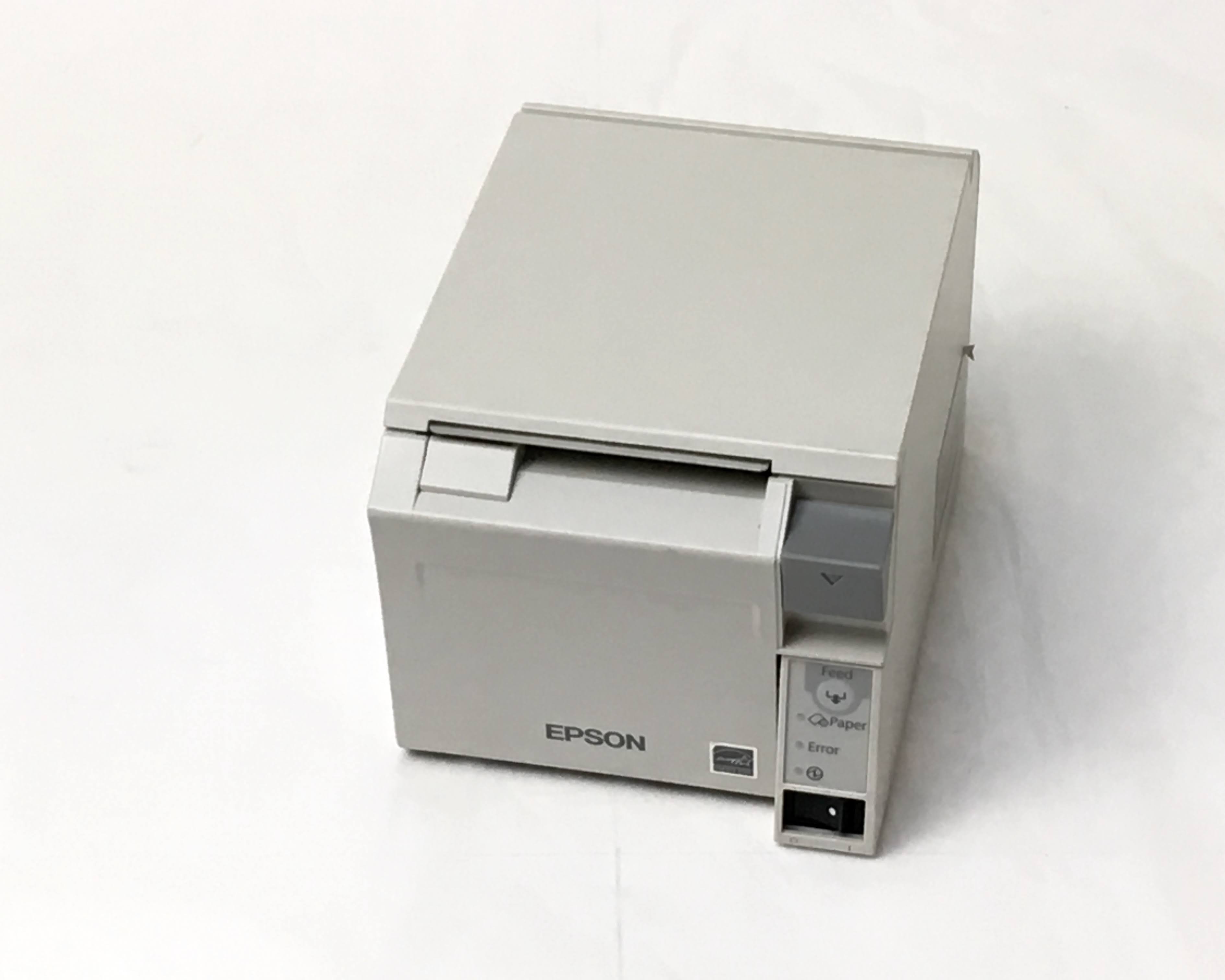 【中古】EPSON レシートプリンタ TM-T702 (USB/58mm)ホワイト