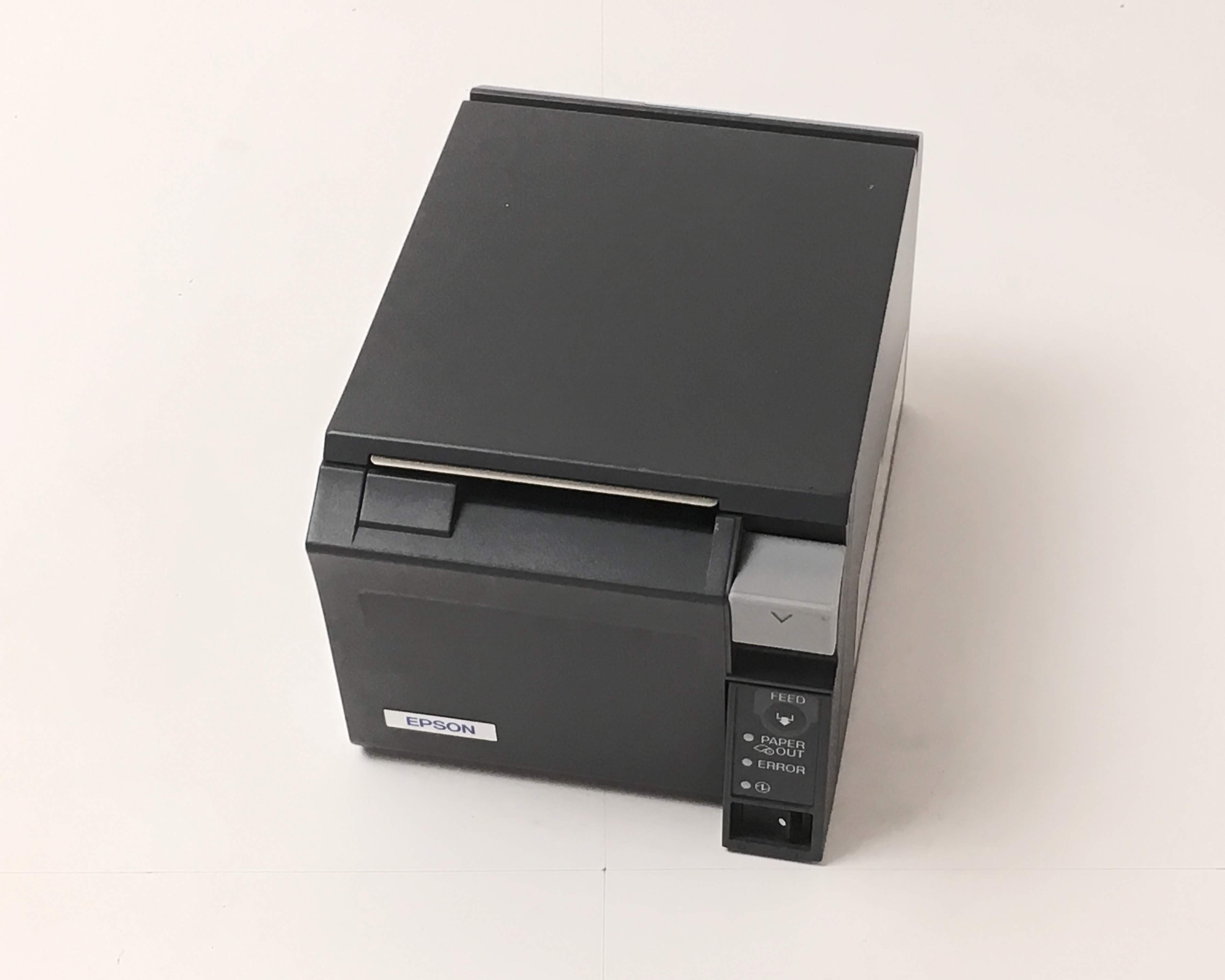 【中古】EPSON レシートプリンタ TM-T70 (LAN/58mm)ブラック