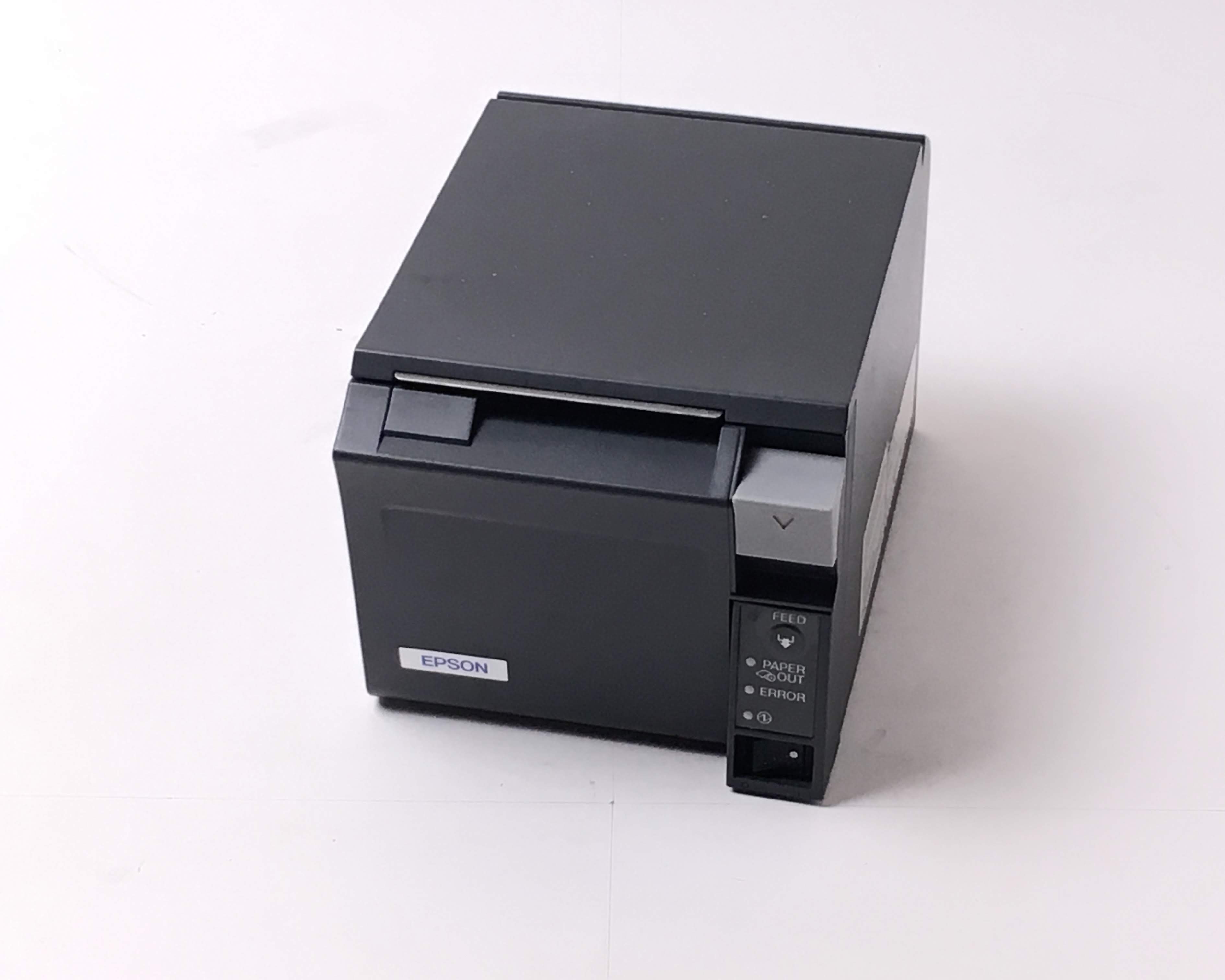 【中古】EPSON レシートプリンター TM-T70 (USB/58mm)ダークグレイ