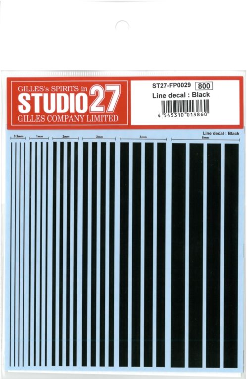 FP0029 Line decal: Black