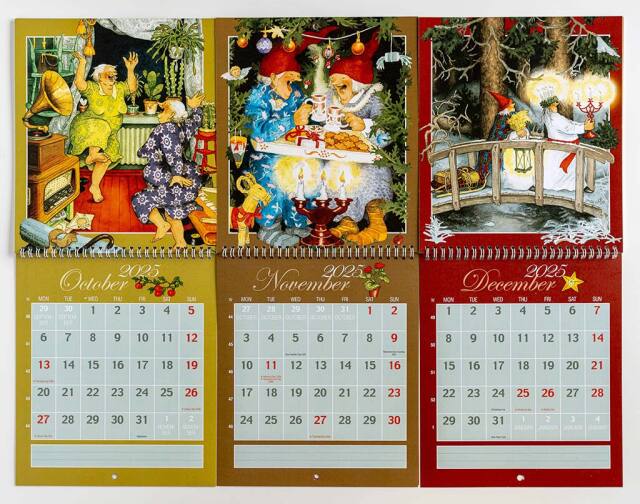 Inge Look インゲ・ルーク｜2025年カレンダー Aunties（愉快なおばあちゃんたち）＜英語版＞ COMFOTA 北欧雑貨店