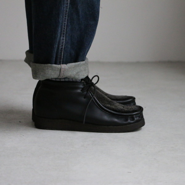 PHT1951 HTS upper sheep skin high-cut wallabee coton coton