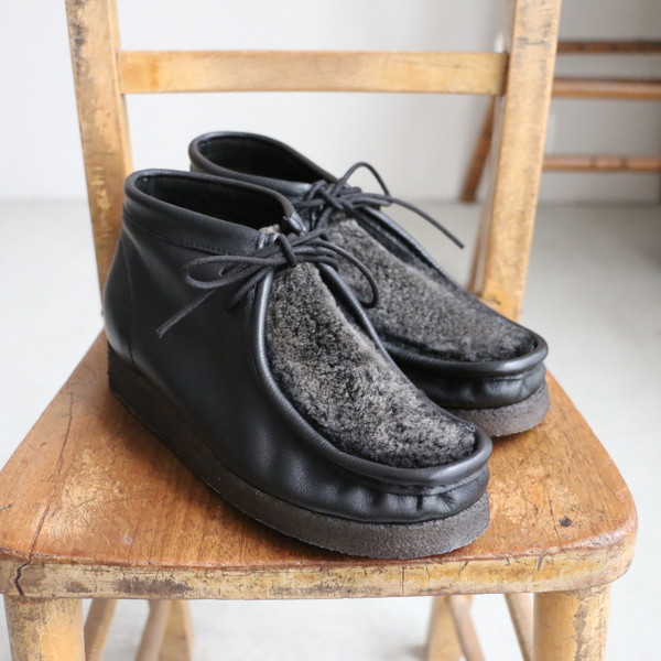 PHT1951 HTS upper sheep skin high-cut wallabee coton coton