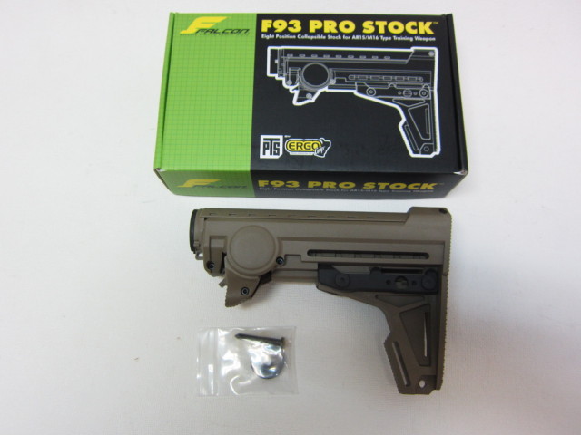 ERGO Grip F93 PRO Stock M4/M16電動ガン用DE新品 ミリタリーショップCQB