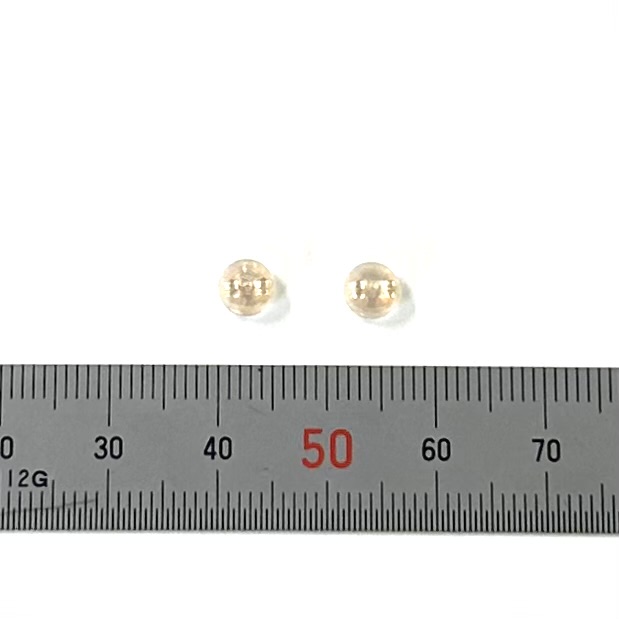 K18 ピアスキャッチ シリコンゴム 0．65から0．8mm用 彫金材料店 New Art