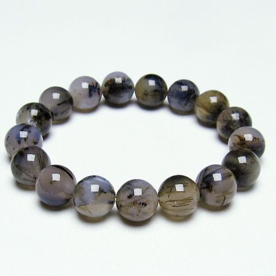 ルチルインアゲート ブレスレット 12mm [t258-1860]