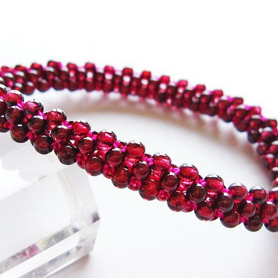 ガーネット ブレスレット 8mm [t87-14883]
