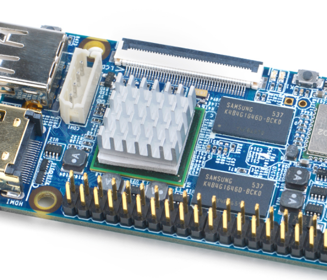 ARM/Cortex-A9・4コア S5P4418開発ボードNanoPi_2 Fire(ギガビットイーサネット、ヒットシンク付き、GPIOは ...