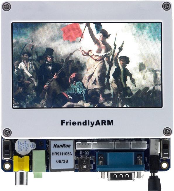 Linux/Android/WinCE対応マルチ・メディアARM11ボード: mini6410+LCD4.3（1G Nand Flash）