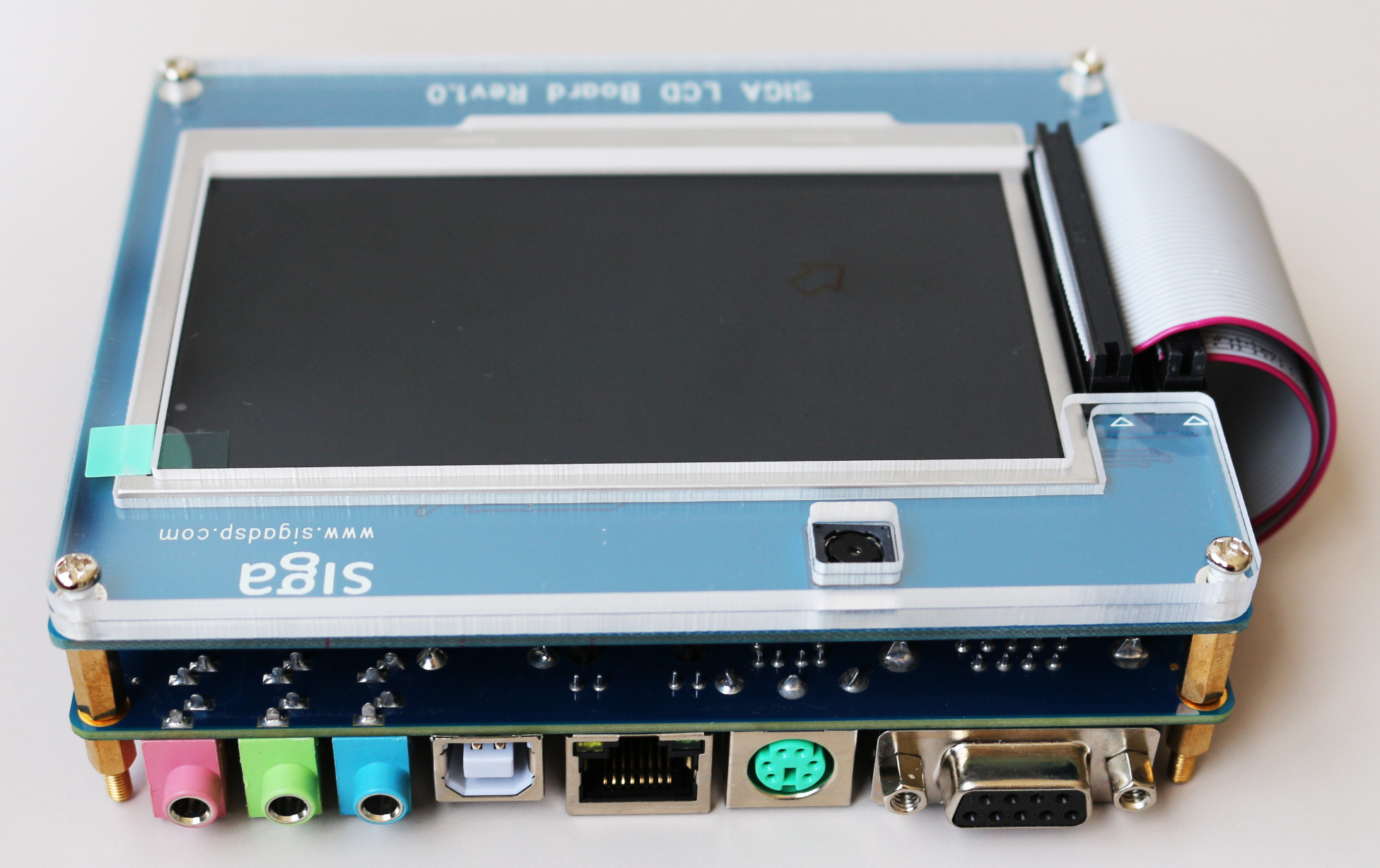 Xilinx Spartan6 XC6SLX16 FPGAボード+4.3”TFT LCDボード（500万画素OV5640カメライメージセンサー付き）