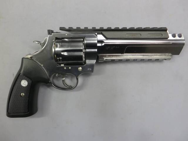 【マルシン】アンリミテッドリボルバー 8mmBB maxi8 ブラック HW Xカートリッジ