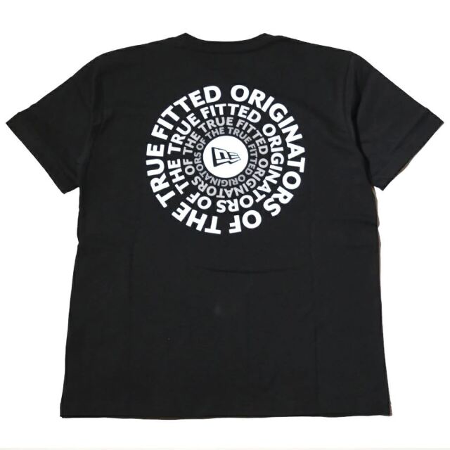 ニューエラ Tシャツ メンズ 半袖 NEW ERA コットンTシャツ レギュラーフィット オリジネーターズ ブラック 12674218 ...