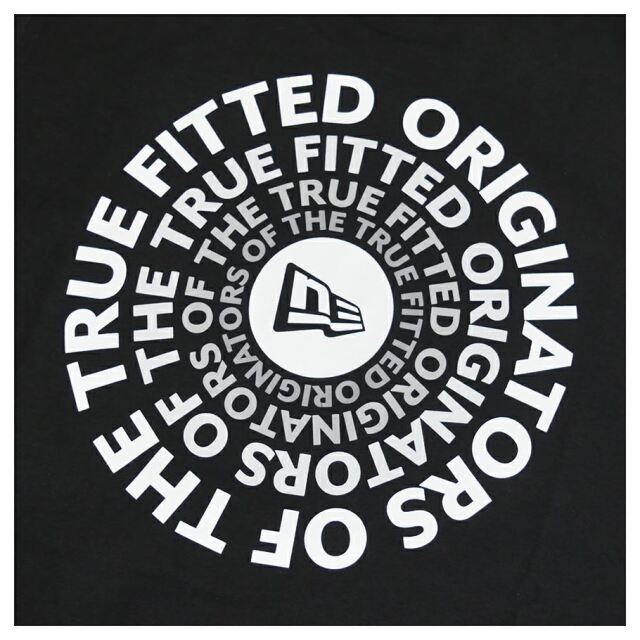 ニューエラ Tシャツ メンズ 半袖 NEW ERA コットンTシャツ レギュラーフィット オリジネーターズ ブラック 12674218 ...