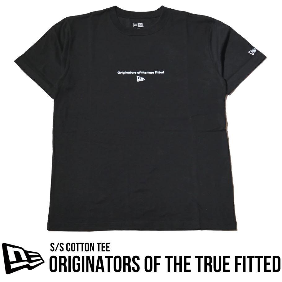 ニューエラ Tシャツ メンズ 半袖 NEW ERA コットンTシャツ レギュラーフィット オリジネーターズ ブラック 12674218 ...