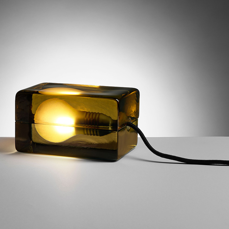 【DESIGN HOUSE Stockholm】BLOCK lamp MoMA永久コレクションのランプ ガラス製 Harri Koskinen ...