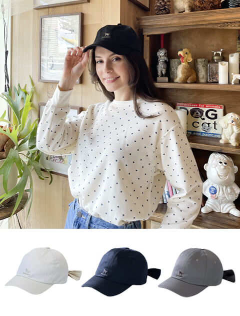 【GOODS】リボンキャップ DOG DEPT（ドッグデプト） オンラインショッピング