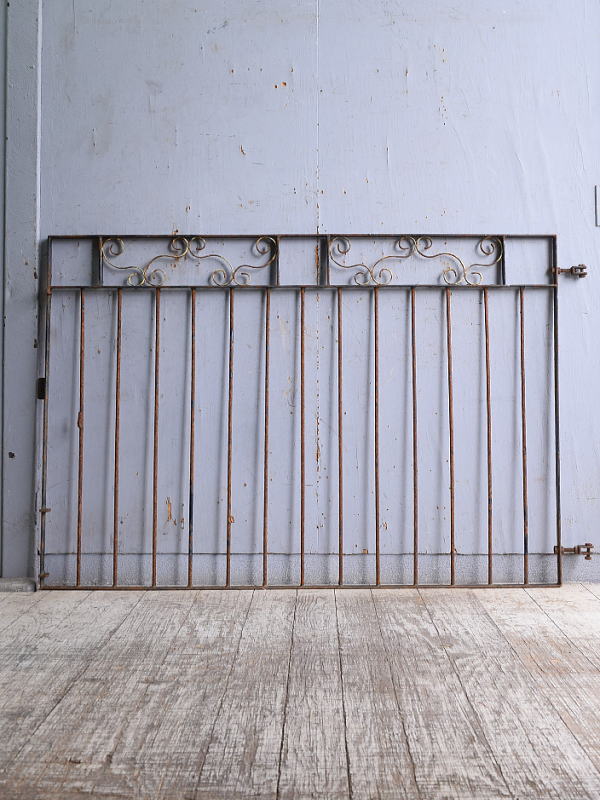 イギリス アンティーク アイアンフェンス ゲート柵 11270