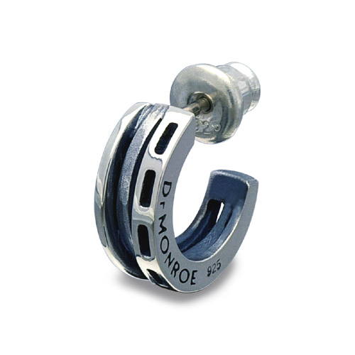 ホイール メンズ フープピアス/シルバー925/PE-48-SV