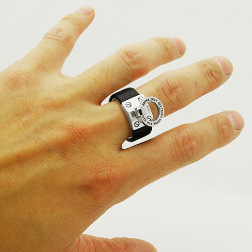 【送料無料】Dr MONROE(ドクターモンロー) ノックレザーリング FC-134A-SV