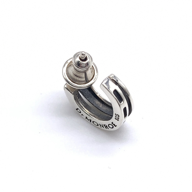 ホイール メンズ フープピアス/シルバー925/PE-48-SV