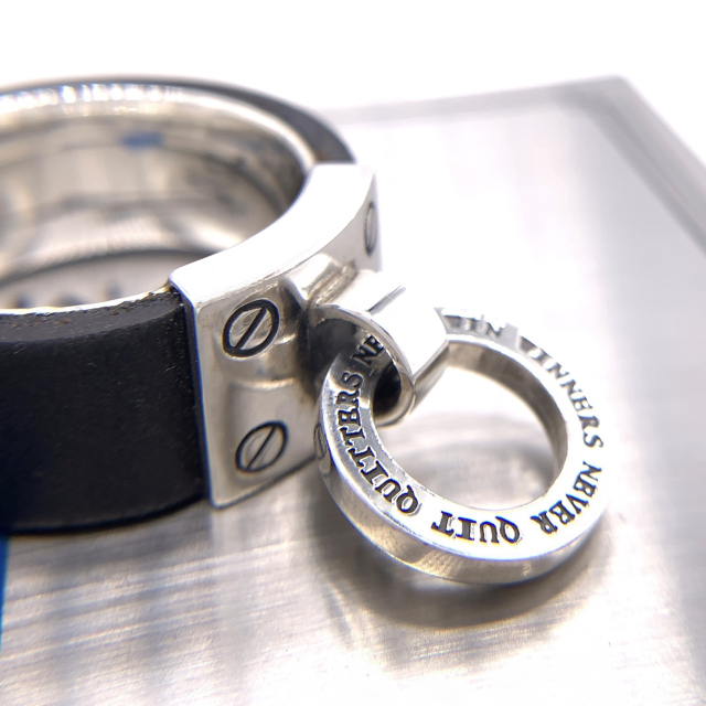 【送料無料】Dr MONROE(ドクターモンロー) ノックレザーリング FC-134A-SV