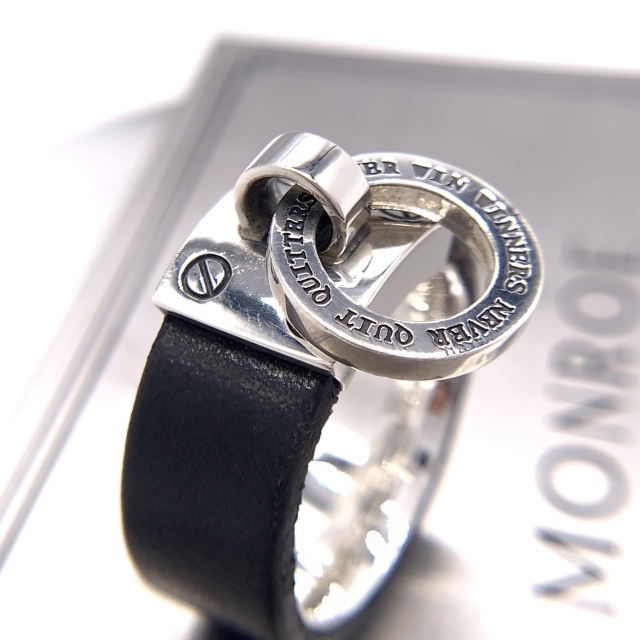 【送料無料】Dr MONROE(ドクターモンロー) ノックレザーリング FC-134A-SV