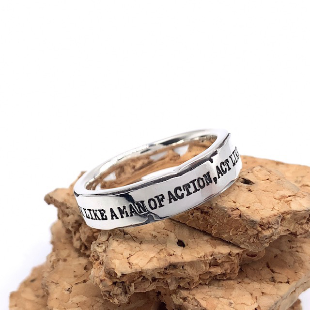 【送料無料】Dr MONROE(ドクターモンロー) メッセージリング FC-253-SV