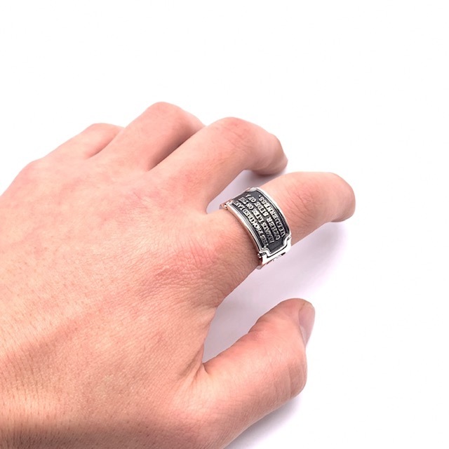 【送料無料】Dr MONROE(ドクターモンロー) ホースシューメッセージリング FC-222-SV