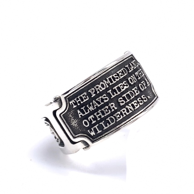 【送料無料】Dr MONROE(ドクターモンロー) ホースシューメッセージリング FC-222-SV