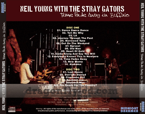 NEIL YOUNG WITH THE STRAY GATORS - TIME FADE AWAY IN BUFFALO DRAGONFLY