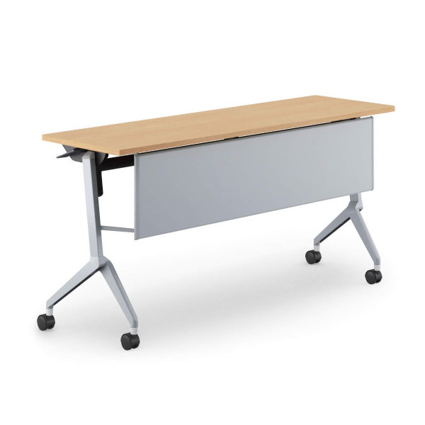 コクヨ ミーティングテーブル リーフライン(Leafline) フラップテーブル パネル付きタイプ 棚なし W1500×D450×H720mm FLF-K1504MPN 2