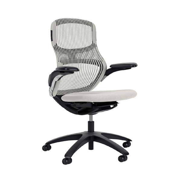 イトーキ オフィスチェア ジェネレーションチェア(knoll) ハイパフォーマンス肘 樹脂脚 張地:Dottie ...