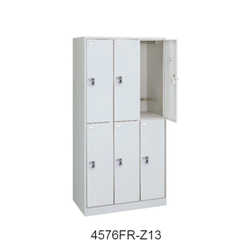 オカムラ FZロッカー(エフゼット)タイプ 6人用ロッカー リターン式コイン錠 3列2段 W900×D515×H1790 4576FR-Z
